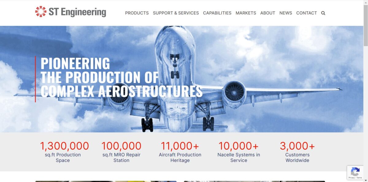 ST Engineering MRAS Website Redesign by Fluency – Fluency Group